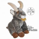 Buy grey ibex seated plush 23cm. Personalized Plush Toy.